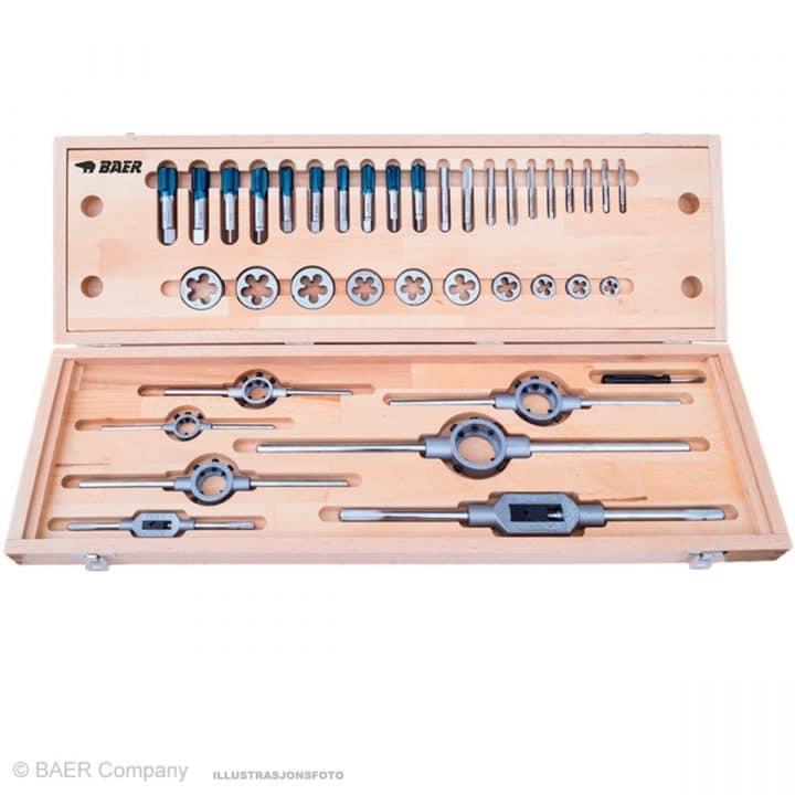 Gjengetapp-/bakke sett UNF (1/4"-3/4") - Verktoybutikken.no